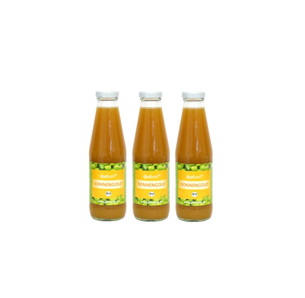 Sonnengold Direktsaft Bio 3x500ml - GloboVita - Wir lieben das Leben